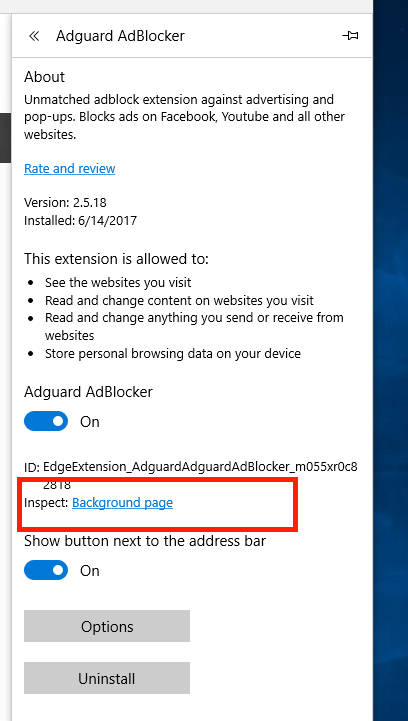 Frustrated bug in Adquard or MS Edge. · Issue #742 · AdguardTeam/AdguardBrowserExtension · GitHub