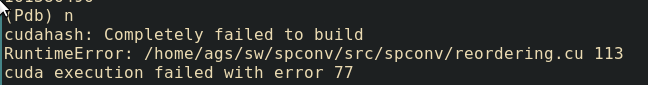 cuda execution failed with error 77 · Issue #284 · traveller59/second.pytorch · GitHub