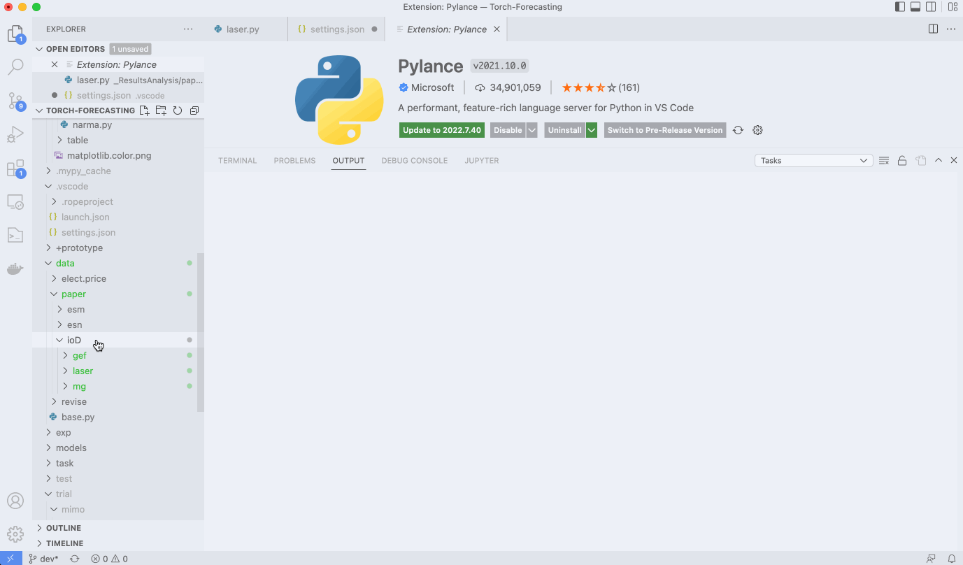Renaming a folder is abnormally slow on macOS 12.4 with pylance version >= 2021.10.1 · Issue ...