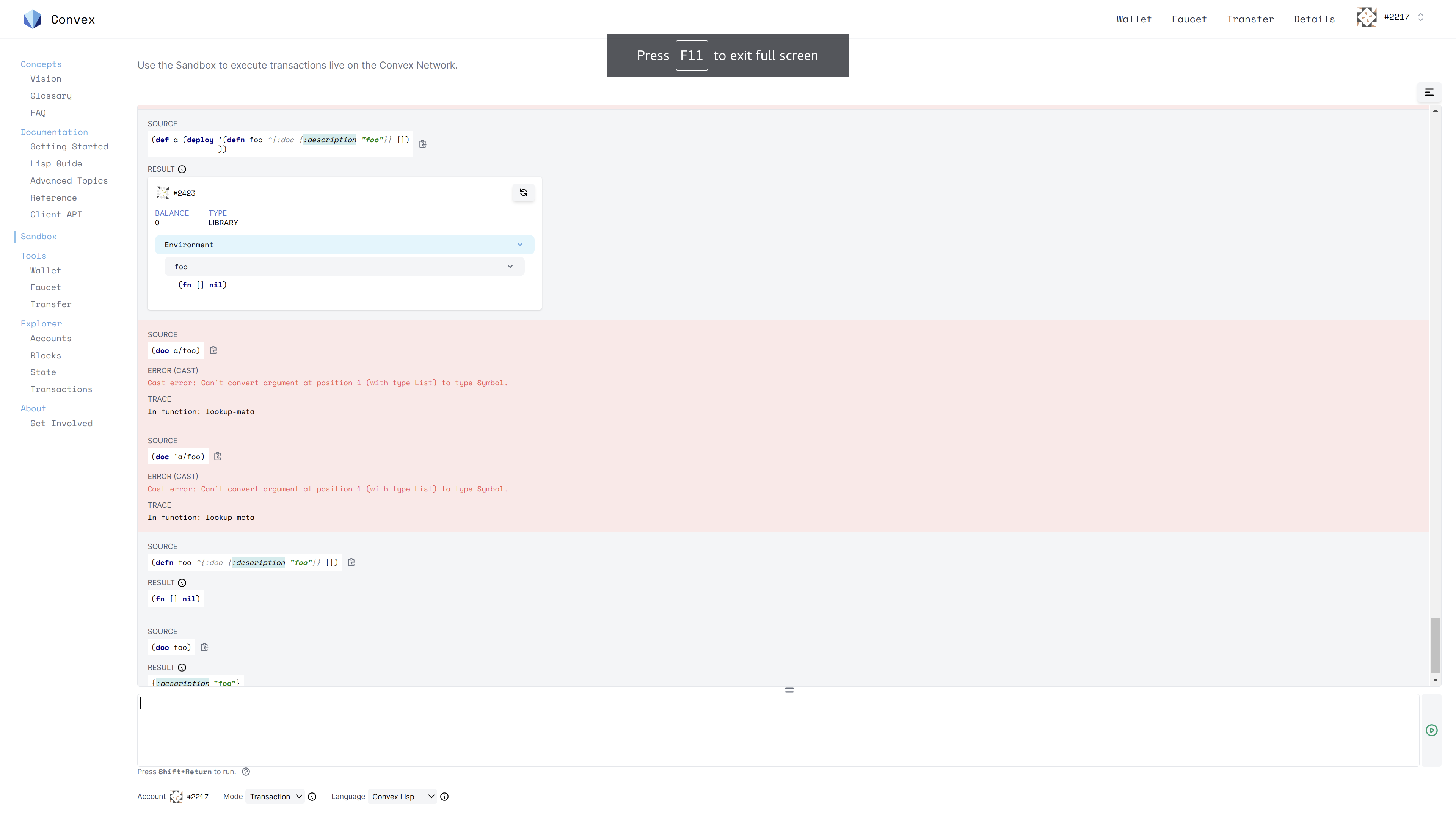 `doc` does not work with qualified symbol · Issue #206 · Convex-Dev/convex · GitHub