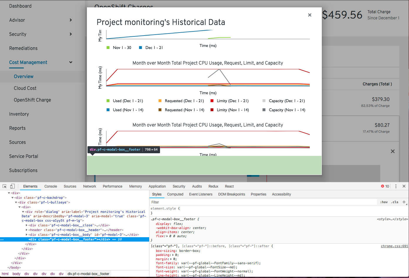 PF4 Modal footer occupies space when not in use · Issue #1107 · patternfly/patternfly-react · GitHub