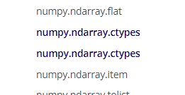 DOC: twice `numpy.ndarray.ctypes` in sidebar · Issue #20117 · numpy/numpy · GitHub