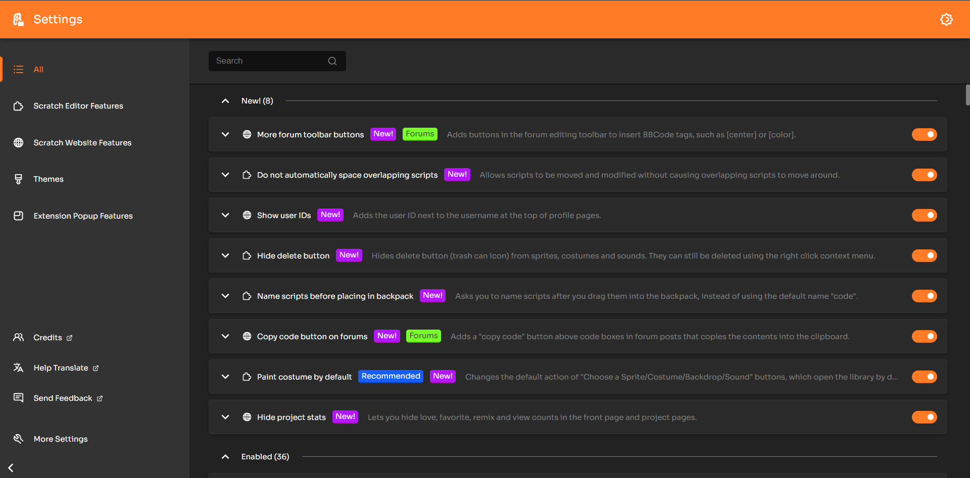 What should we do about the EIGHT new addons (and counting) this release? · ScratchAddons ...