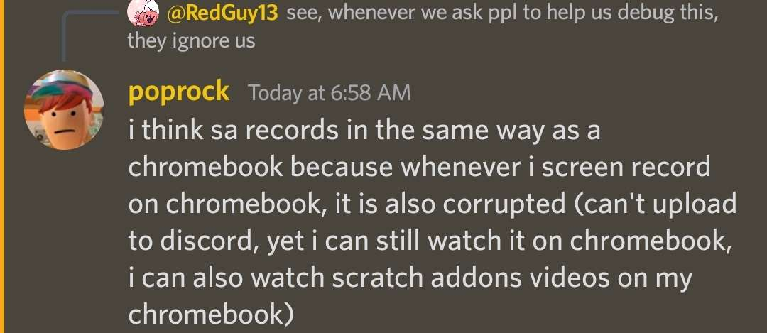 media-recorder: warn if resulting file is empty · Issue #5236 · ScratchAddons/ScratchAddons · GitHub