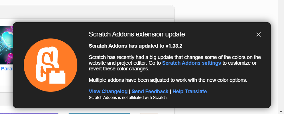 Let people know that there might be some issues after the Scratch color changes · Issue #6119 ...