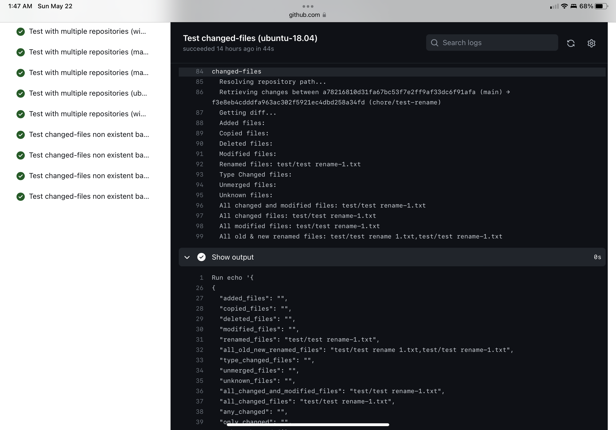 [BUG] all_old_new_renamed_files is empty when providing a glob pattern. · Issue #467 · tj ...
