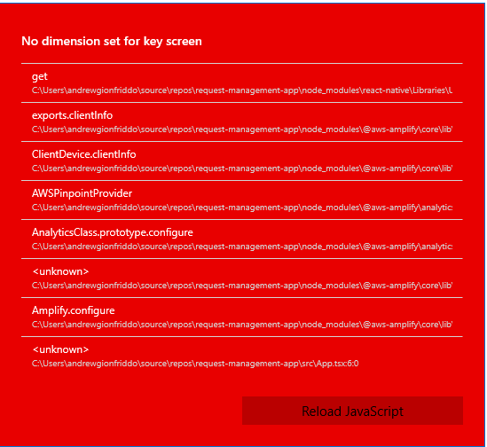 Compatibility Issues With Reactxp · Issue 2553 · Aws Amplifyamplify Js · Github