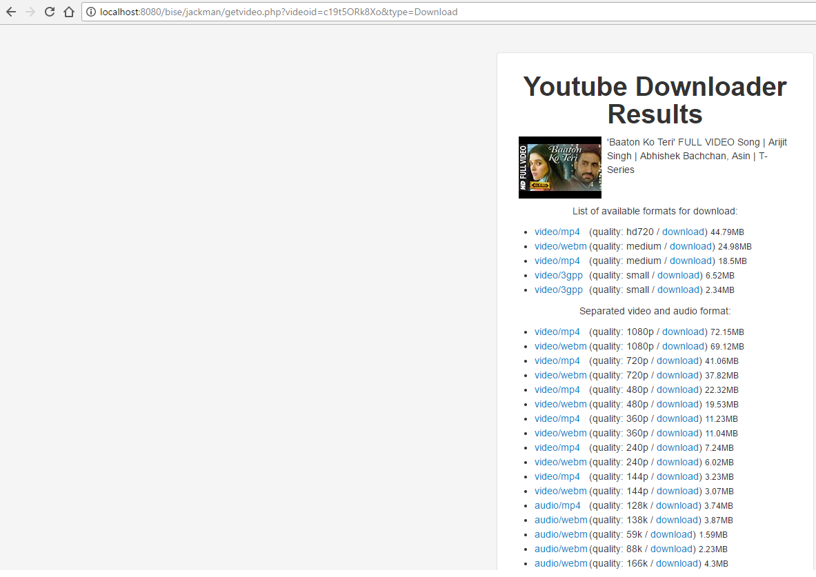 Works on local server but not live server (was: YouTube-Downloader) · Issue #174 · jeckman ...