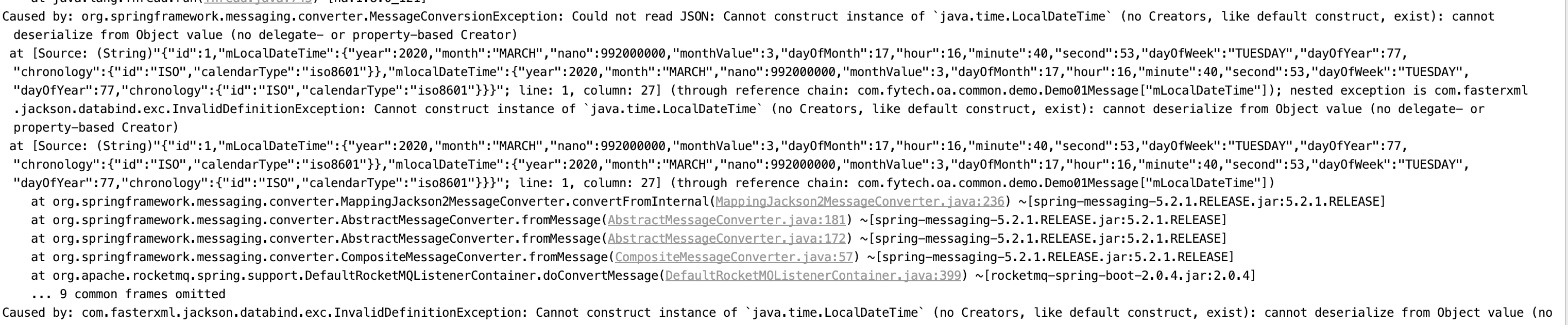 Could Not Deserialize Localdatetime When Using Jdk8 · Issue 239