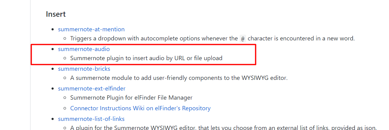 Summer note editor video/audio upload plugin · Issue #3146 · summernote/summernote · GitHub