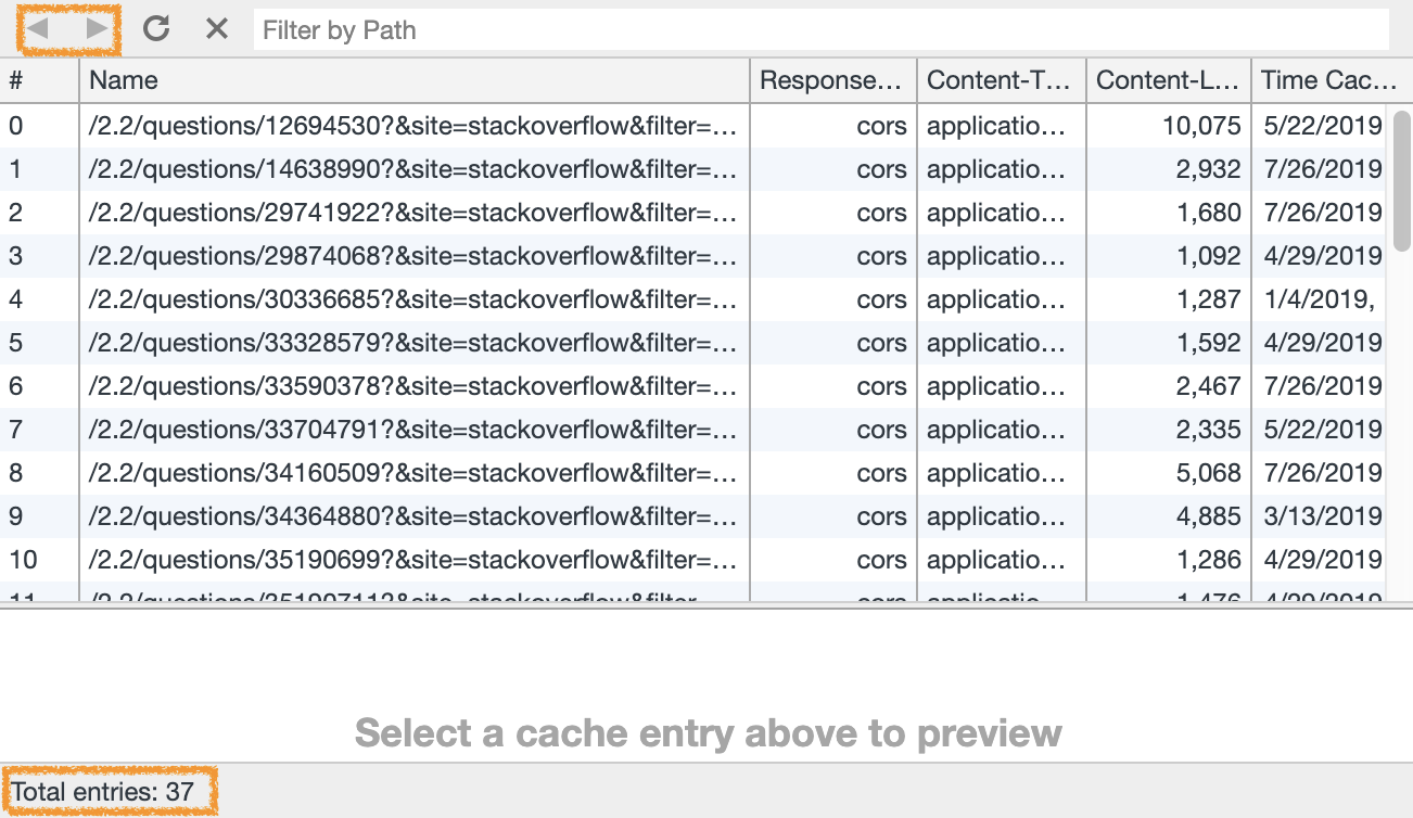 Chunk files not showing in Cache Storage · Issue #2145 · GoogleChrome/workbox · GitHub