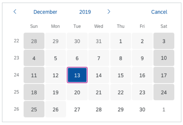 Update Calendar styling · Issue #1277 · SAP/fundamental-styles · GitHub