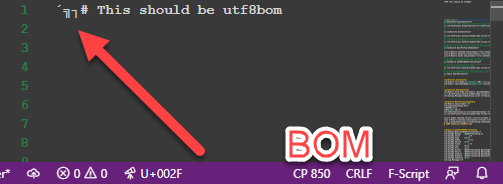UTF8bom files do not open as UTF8 after fix in #39084 · Issue #148025 · microsoft/vscode · GitHub