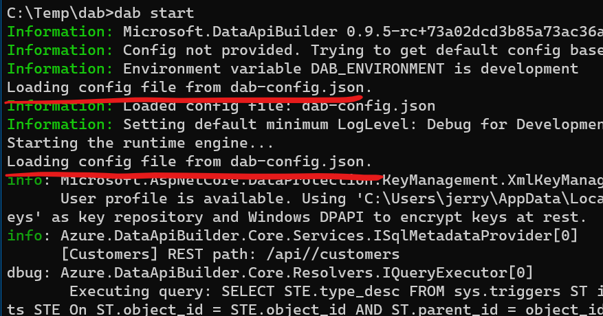 [Bug]: Console logs (when one config file) look like they open two. · Issue #1792 · Azure/data ...