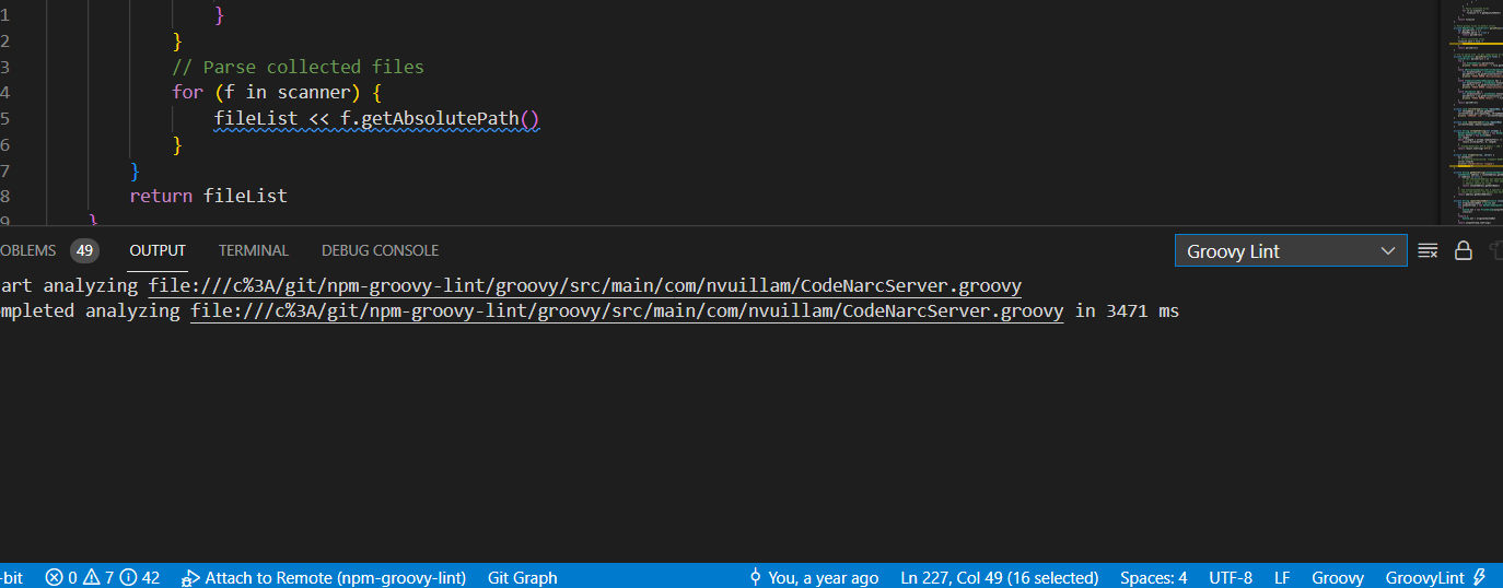Format Document is analyzing entire VS code folder · Issue #141 · nvuillam/vscode-groovy-lint ...