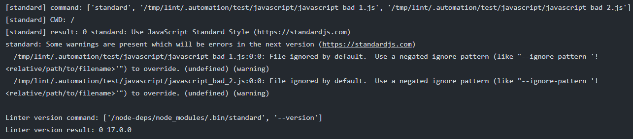 Standard ignoring files with absolute paths whereas they are existing · Issue #1841 · standard ...