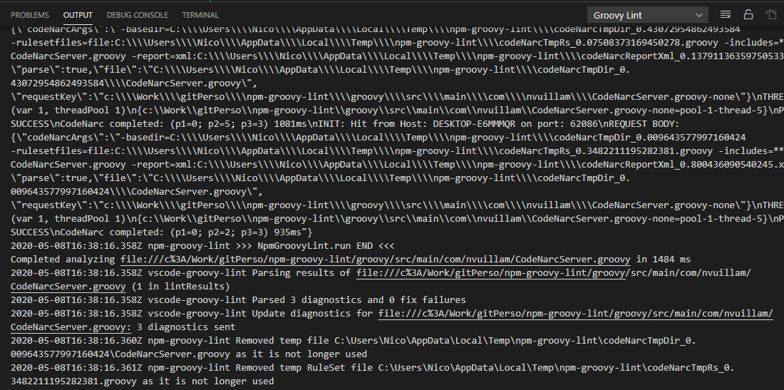 lint & fix are painfully slow · Issue #35 · nvuillam/vscode-groovy-lint · GitHub