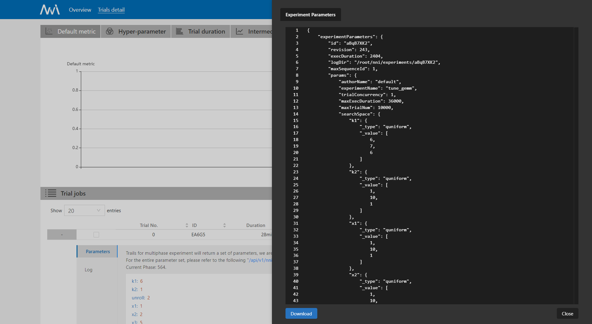 Can we save experiment parameters in the experiment log folder · Issue #1506 · microsoft/nni ...
