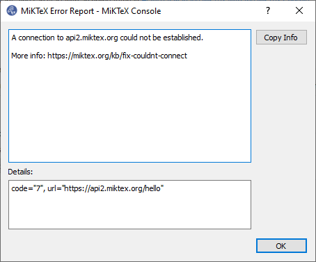 Can't update miktex: ssl error and mirror list is blank · Issue #1072 ...