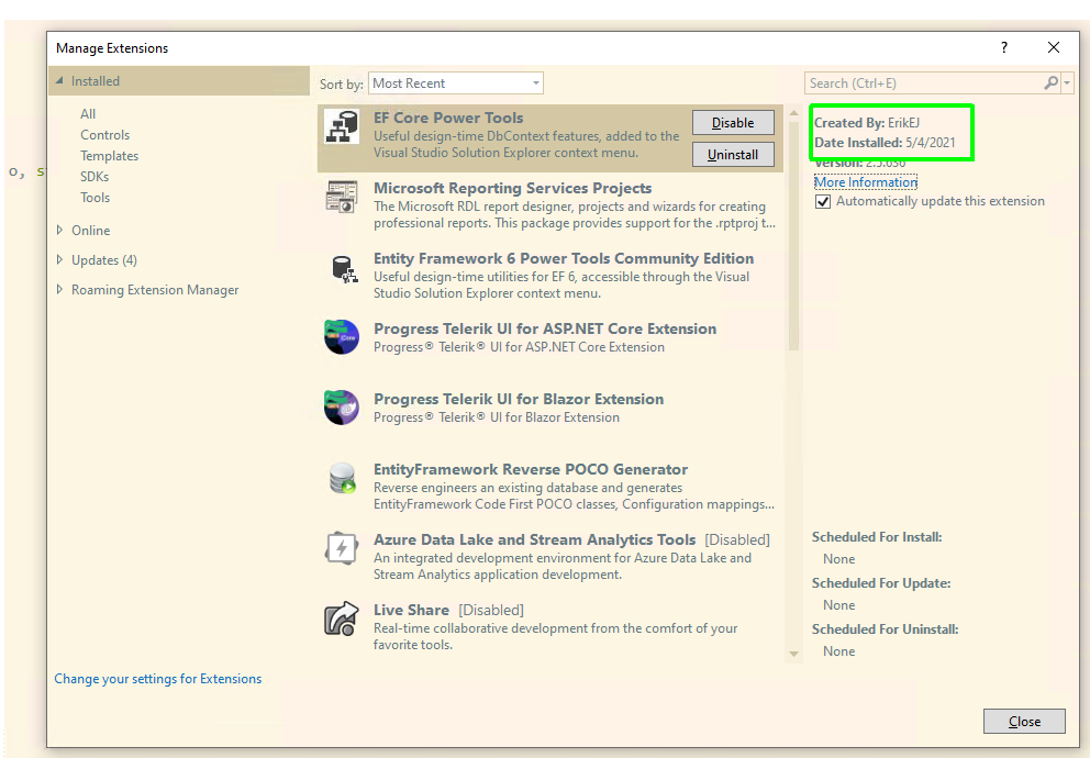 Error loading Extension - just started today, did we get update pushed ...