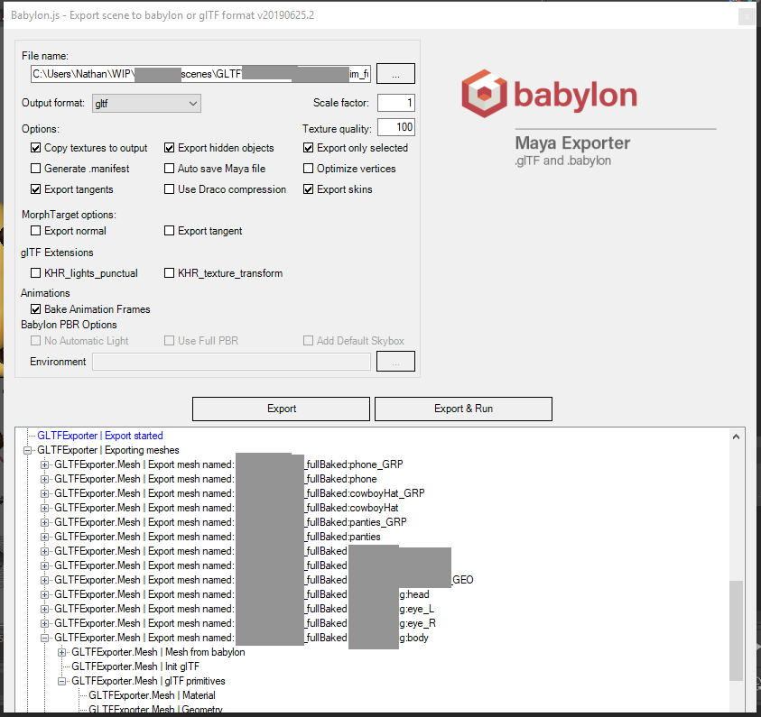 unable to view/use gltf file after export · Issue #553 · BabylonJS/Exporters · GitHub