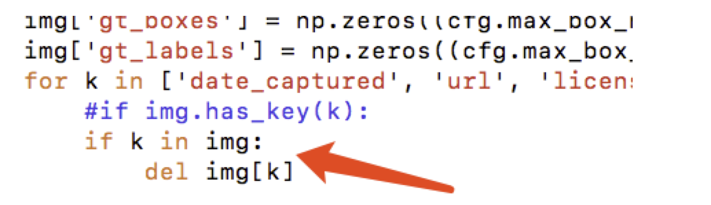 yolov3中Reader.py中96行和123行中，python3已经遗弃了has_key，会造成python2和python3的不兼容 · Issue #1957 ...