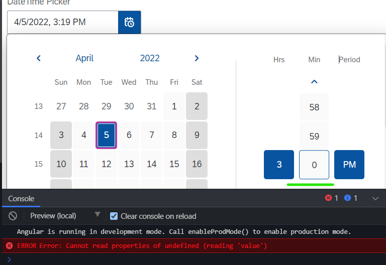 Bug In Datetime Picker If Drag Hour Minutes Or Second · Issue 7959 · Sapfundamental Ngx · Github 0909