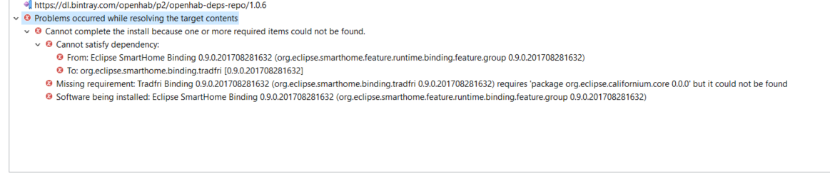 openHAB target platform not resolving · Issue #2630 · openhab/openhab-addons · GitHub