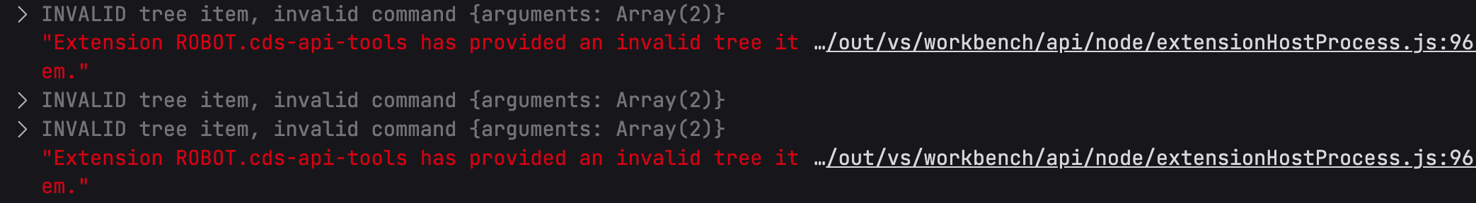 Invalid tree item in new version but works fine in old · Issue #167125 ...