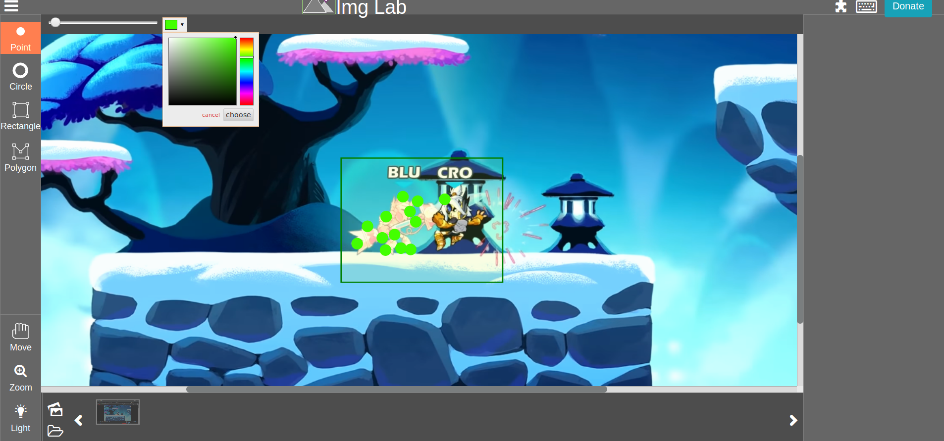 Change the color of landmark/feature point · Issue #94 · NaturalIntelligence/imglab · GitHub