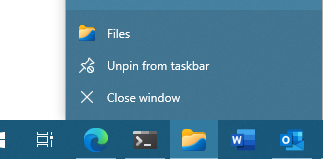 Files unpins itself from the taskbar when opening Explorer · Issue ...