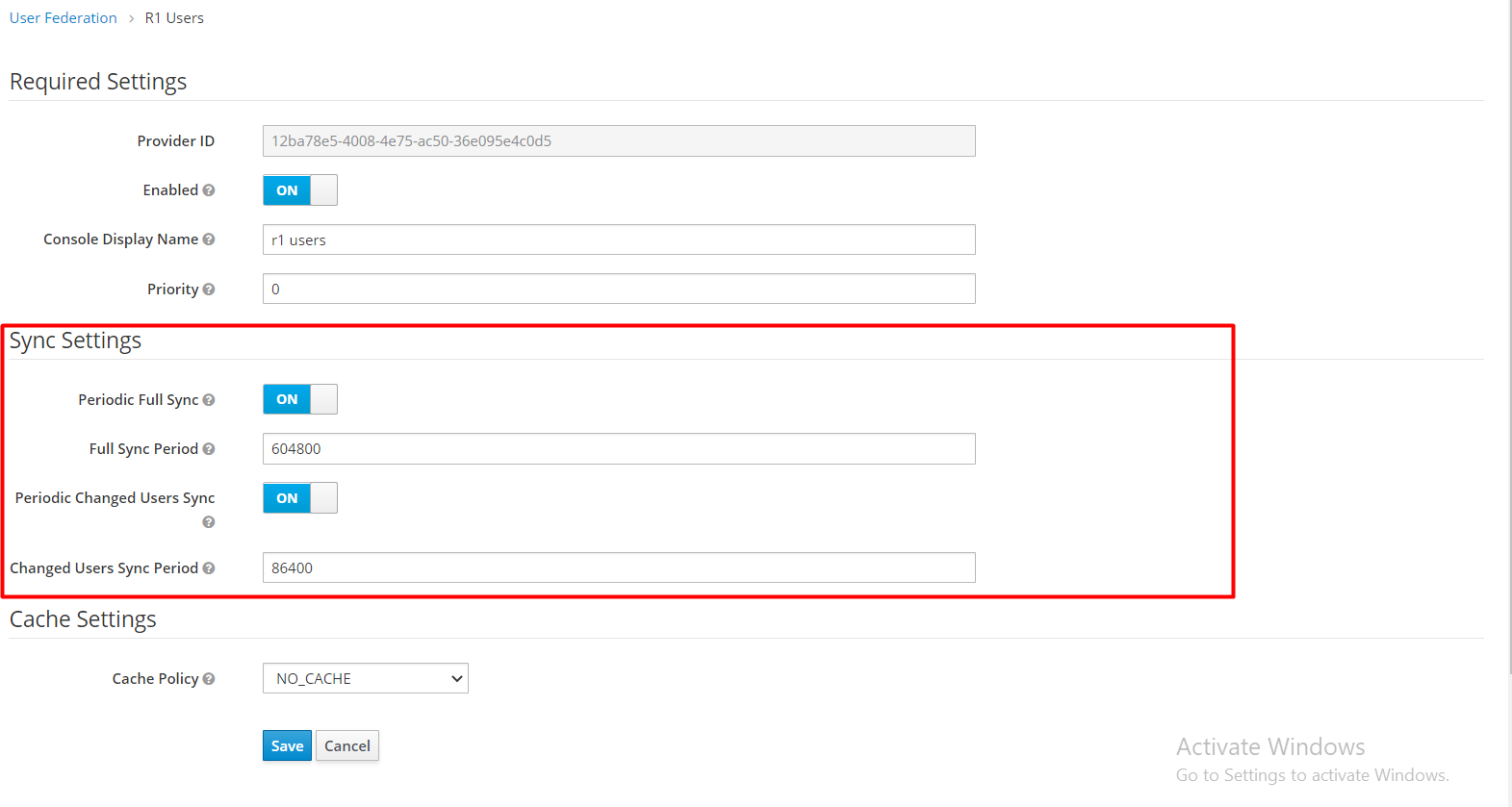 Custom User Provider Spi There Are No Settings To Configure The Periodically Synchronization Of