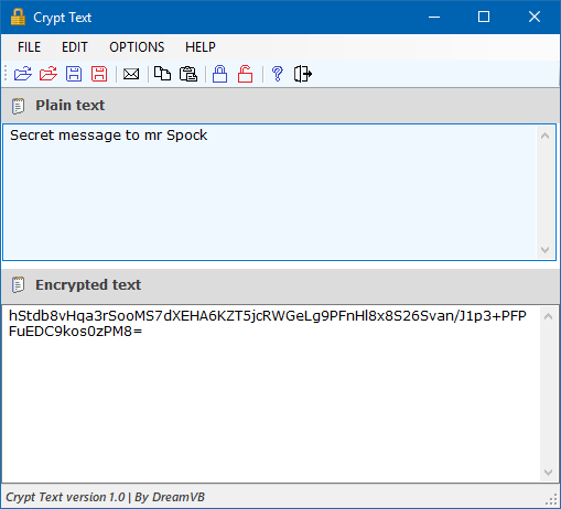 GitHub - DreamVB/Crypt-Text: Text Encryption