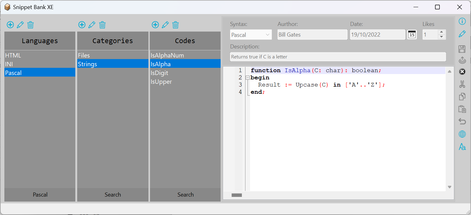 GitHub - DreamVB/Snippet-Bank-XE: A free opensource snippet manager.