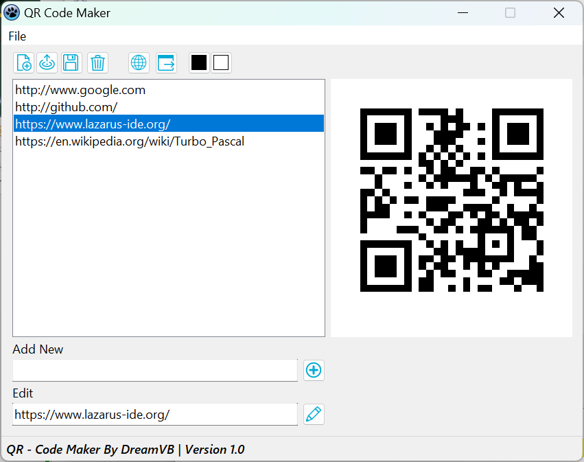 GitHub - DreamVB/QRCodeMaker: Make QR Codes