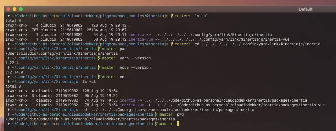 [Contribution Guide / PingCRM] Yarn Link & Yarn Install not working · Issue #190 · inertiajs ...