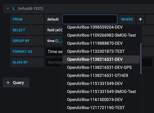 Auto Add New Devices From Influxdb Db To Existing Grafana Chart · Issue 26324 · Grafanagrafana 