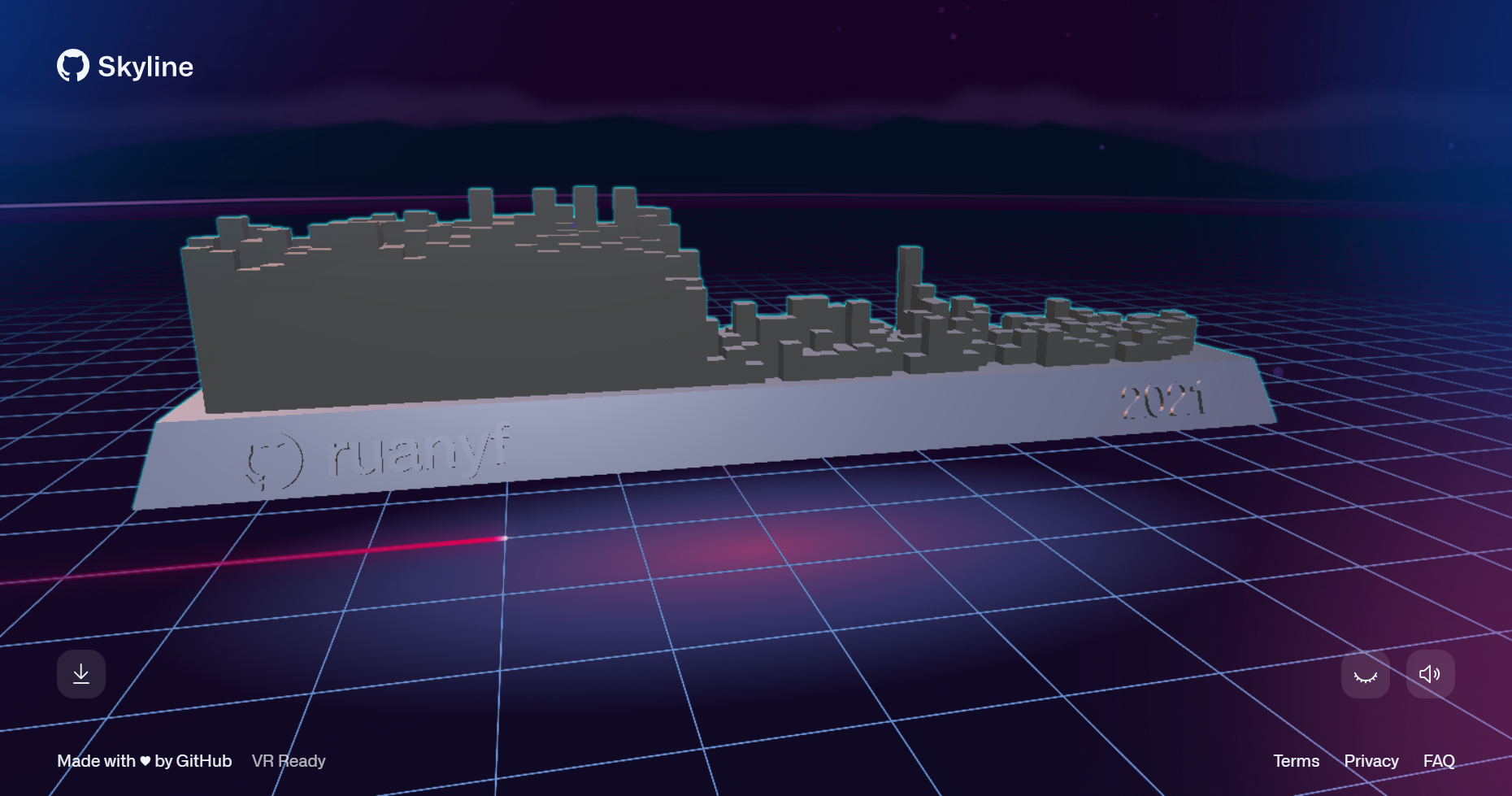 [工具推荐] 3D 化 Github 贡献砖墙 · Issue #2372 · ruanyf/weekly · GitHub