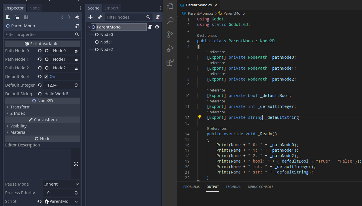 Inherited scenes don't inherit 'script variables' from the parent scene. · Issue #53766 ...