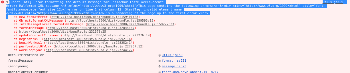 Malformed Xml Message Error When Using