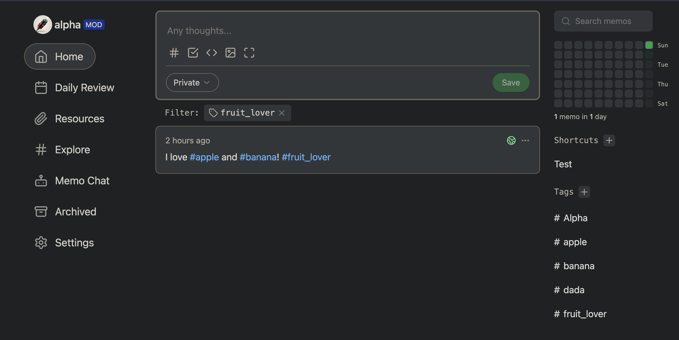 Hashtag filter not working for certain tags · Issue #2016 · usememos/memos · GitHub