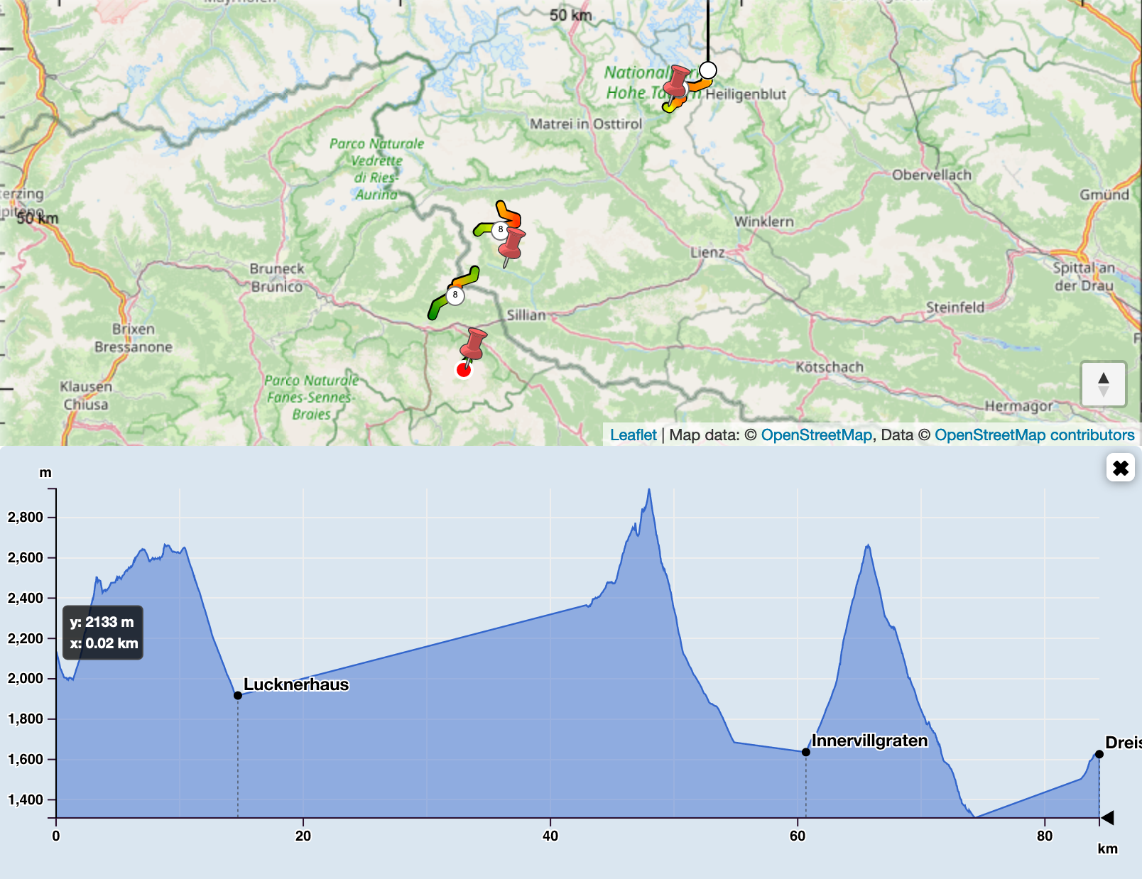 Skip distance in chart between multiple tracks · Issue #267 · Raruto/leaflet-elevation · GitHub