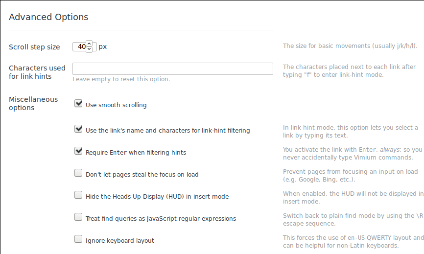 Firefox Cant Reset Characters Used For Link Hints To Default