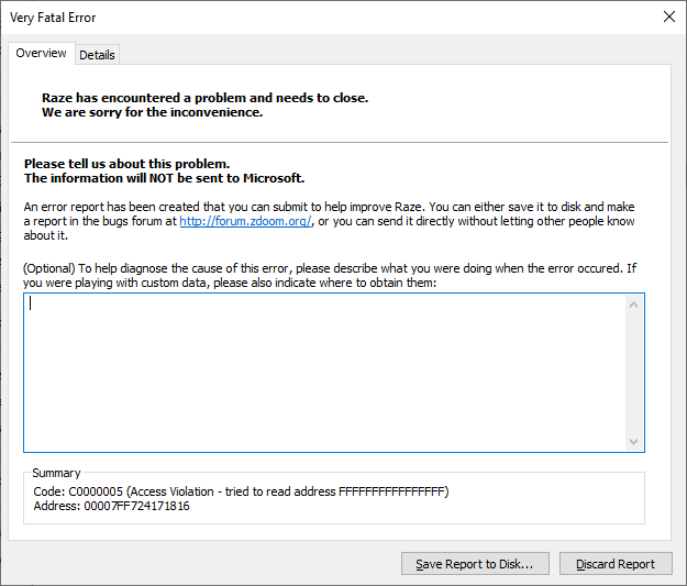 [BUG] [SW] Crash when voxel pack is loaded · Issue #439 · ZDoom/Raze · GitHub