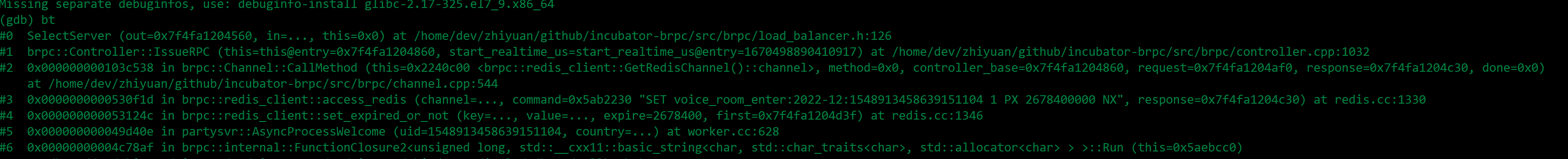 Redis集群客户端core掉了 · Issue 2044 · Apachebrpc · Github 