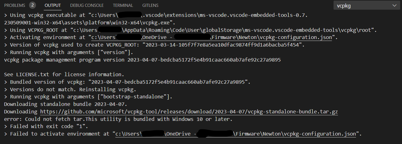 Vcpkg fails to activate because `tar` was not found · Issue #31355 · microsoft/vcpkg · GitHub
