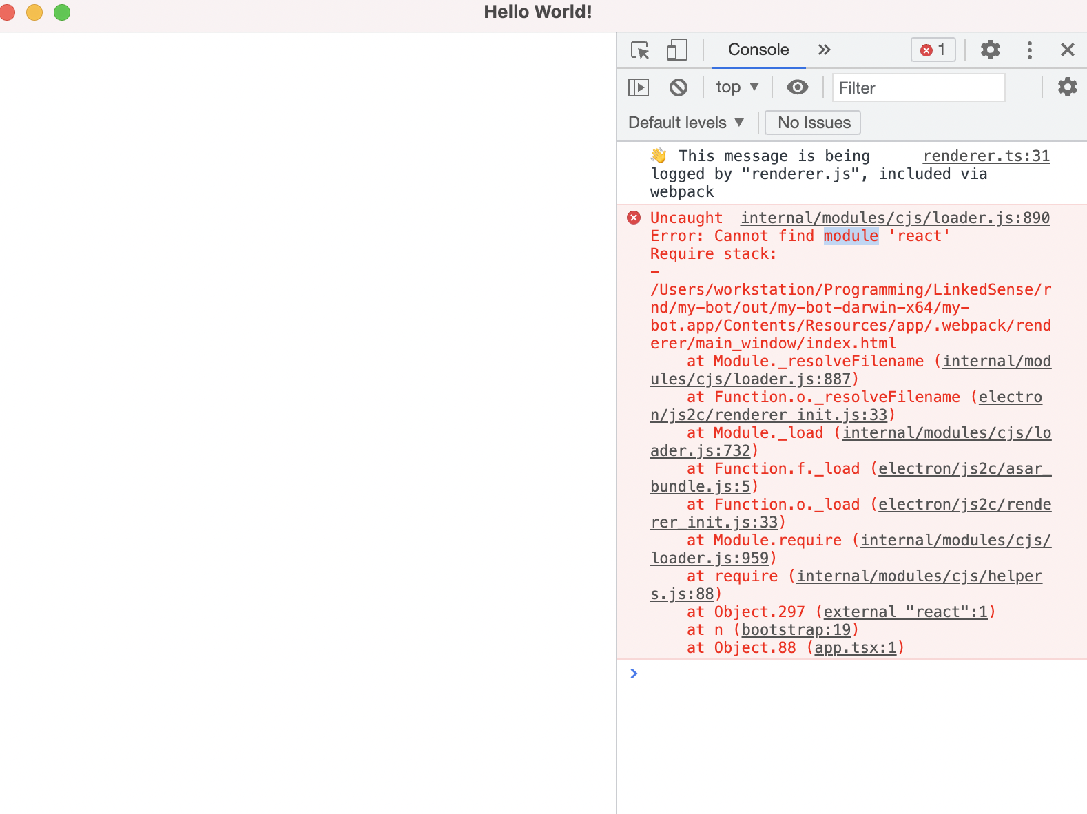 Production app doesn't work with nodeExternals · Issue #2361 · electron ...