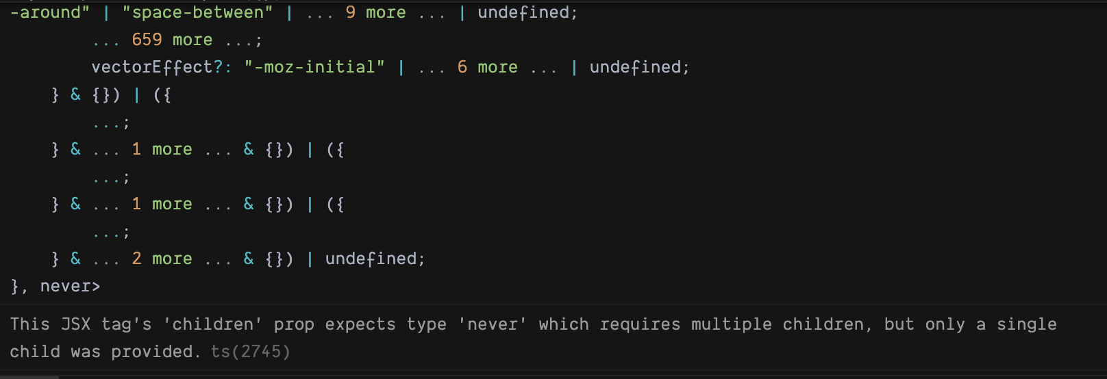 TS: expects `children: never` when using `styled(Component, {})` · Issue #96 · stitchesjs ...