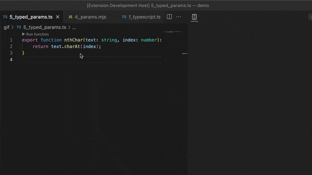 Give params with it, when executing · Issue #1 · next-gen-dev/vscode-run-function · GitHub