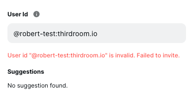 Cant invite user until they've saved their profile · Issue #218 · matrix-org/thirdroom · GitHub